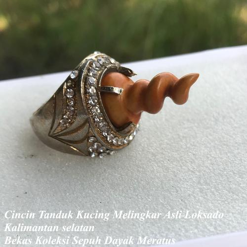 Jual Cincin Kuno Bekas Pakai Sepuh dayak Tanduk Kucing - Kab. Banjar ...