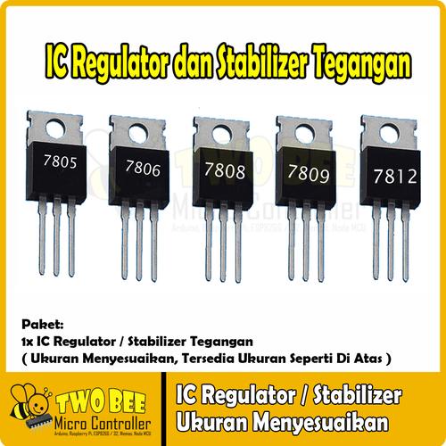 Jual IC Regulator Penurun Tegangan DC (7805, 7809, 7812) - 7805 - Kab ...