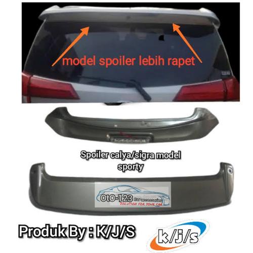 Jual Spoiler calya sigra model sporty plasti ABS mb - Putih - Kota ...