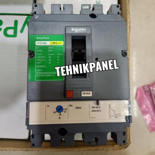 Jual MCCB 3P 40A CVS100B SCHNEIDER ORIGINAL - Jakarta Pusat - TEHNIK PANELL | Tokopedia
