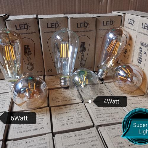 Jual Lampu Filamen LED Edison ST64/6Watt TEA - ST64 4wat Teh, Dus ...