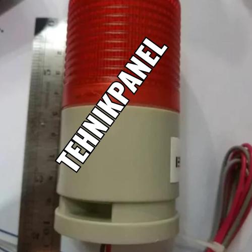 Jual LAMPU TOWER MERAH 1 WARNA KEDIP DAN BUNYI FLICKER BUZZER TOWER ...