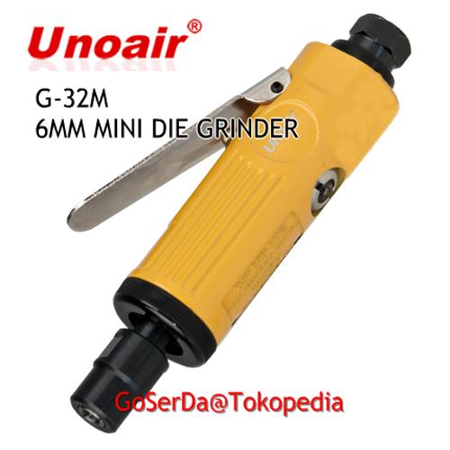 Jual UNOAIR G-32M 6MM DIE GRINDER | GERINDA BOTOL ANGIN LURUS | G32M ...