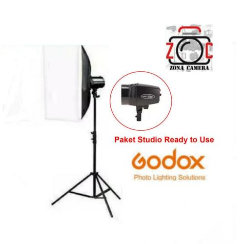 Jual Lampu Godox K180 / Lighting Godox K 180 Paket Single SOFTBOX ...