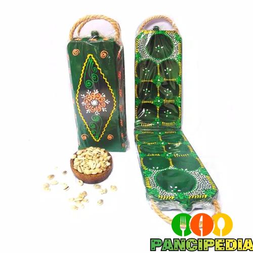 Jual Congklak Kayu Lipat / Dakon Kayu Lipat Motif Lukis Warna Hijau ...