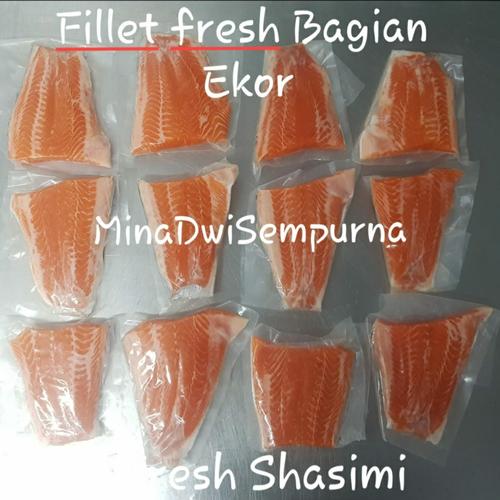 Jual Ikan Salmon fillet Ekor @250gram (Norwegian Salmon Premium ...