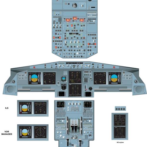 Jual poster cockpit Airbus A320 eis2 A0 Size - Skala 50% - Kota Cimahi ...