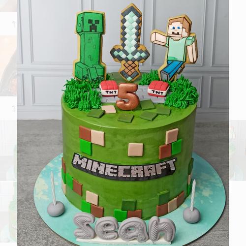 Jual Kue ulang tahun Minecraft birthday cake Kue ulang tahun murah ...
