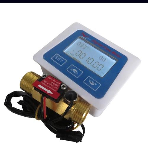 Jual Digital Flow Meter Control Display With Water Sensor 3/4 inch LCD ...