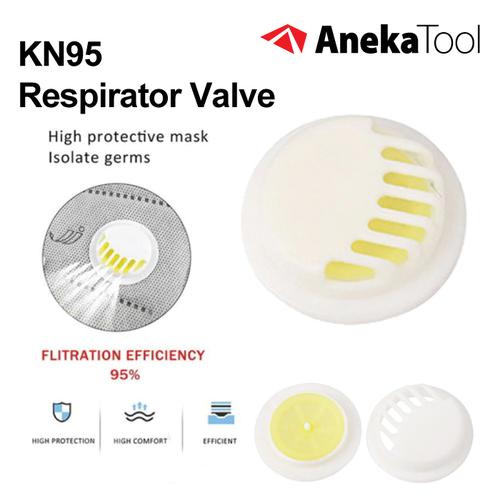 Jual KN95 Respirator Valve One Way Filter Katup Pernapasan Satu Arah ...
