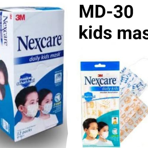 Jual Masker Nexcare 3M Kids Daily MD30 Earloop Mask anak-anak MD-30 ...
