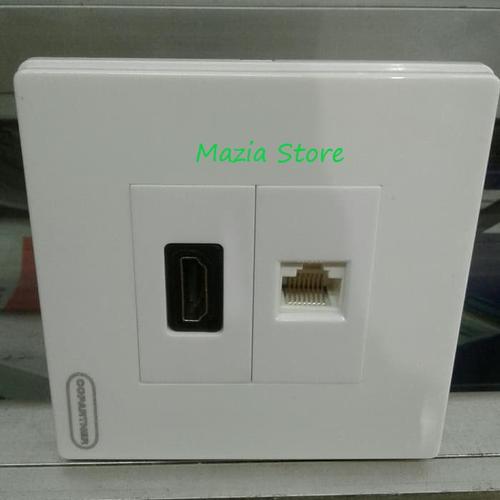 Jual Face Plate Modular Rj 45 HDMI - Jakarta Pusat - Mazia Store ...