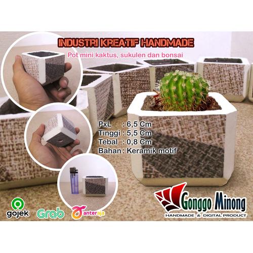 Jual Pot sukulen keramik motif jeans HANDMADE - Kota Serang - ONIENA ...