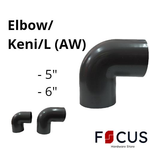 Jual Rucika Elbow/ Keni/ Knie/ L (AW) 5 inch 6 inch/ Sambungan pipa - 5 ...
