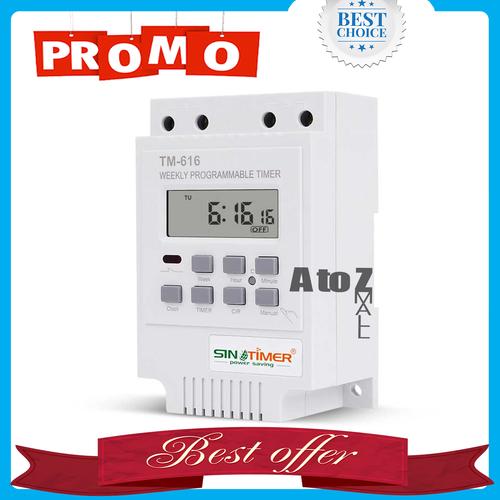 Jual SINOTIMER Power Timer Programmable Time Switch Relay 220V 30A ...
