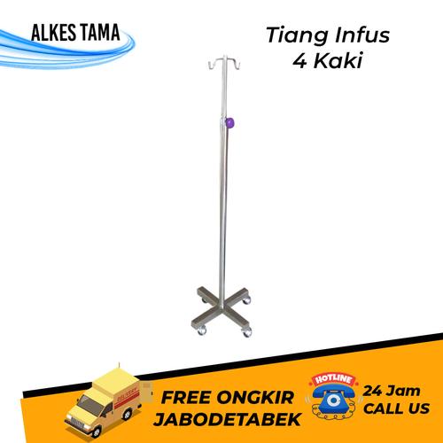 Jual Tiang Infus 4 Kaki - Tiang Infus stainless Steel Kaki 4 - Jakarta ...