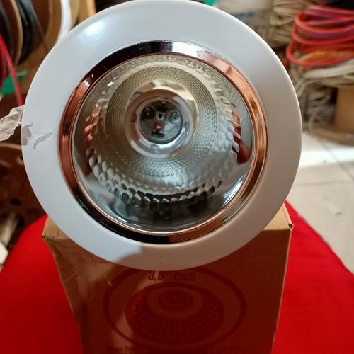 Jual kap lampu fitting downlight 4inch 4inch putih rumah lampu - 4 inch ...