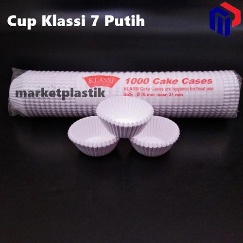 Jual Cup Klassi 7 Putih/Cake Case/Paper Baking Cup /Cup kue kertas ...