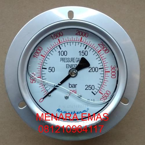 Jual Pressure Gauge Model Payung 4" (100 mm) 250 Bar SS Brass Armatherm - Jakarta Barat - menara ...