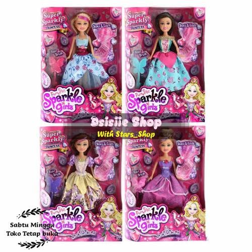Jual Zuru Sparkle Girlz Super Sparkly Princess Playset Doll Original ...