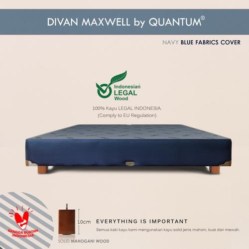 Jual Quantum Divan Maxwell Navy Blue Dipan Kayu Kasur Springbed Spring ...