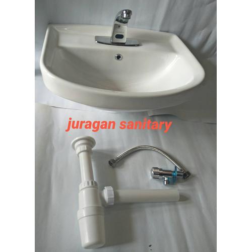 Jual Paket Wastafel TOTO + Kran Wastafel Sensor set Plastik - Jakarta ...