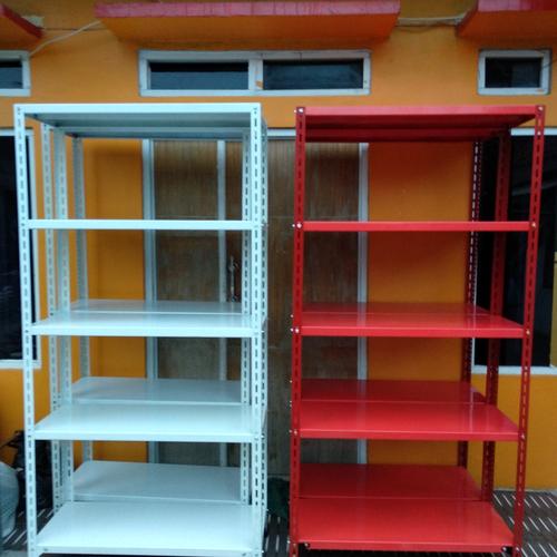 Jual rak besi serbaguna 5 susun boltless knockdown - Biru - Kota ...