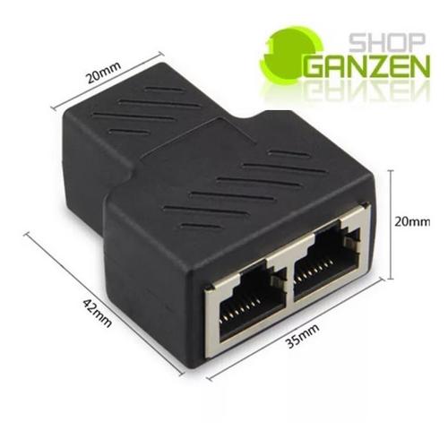 Jual Rj45 1 to 2 Ways LAN Ethernet Network Cable Splitter RJ45 1 to 2 ...