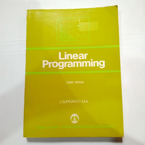 Jual Buku Linear Programming - Kota Bandung - Keanubooks | Tokopedia