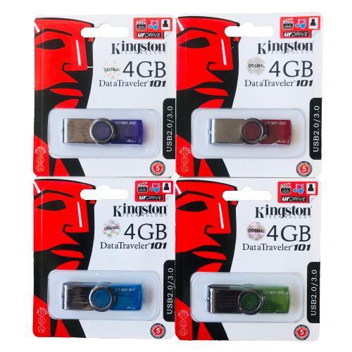 Jual Flashdisk Kingstone 4GB Data Traveler DT101 G2 Original Full 4GB ...