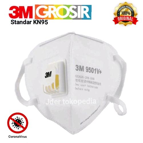 Jual masker earloop 3m 9501 V+ ori/KN95 Zkg /ISO 9001 setara N95 - 3m ...