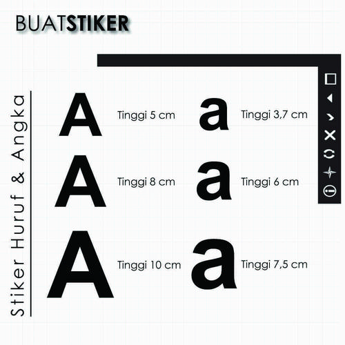 Jual Stiker Huruf & Angka Custom - Kota Bandung - cemarakreatif | Tokopedia
