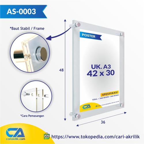 Jual Akrilik Frame A3 / Acrylic Poster / Bingkai Foto / Frame Foto A3 ...