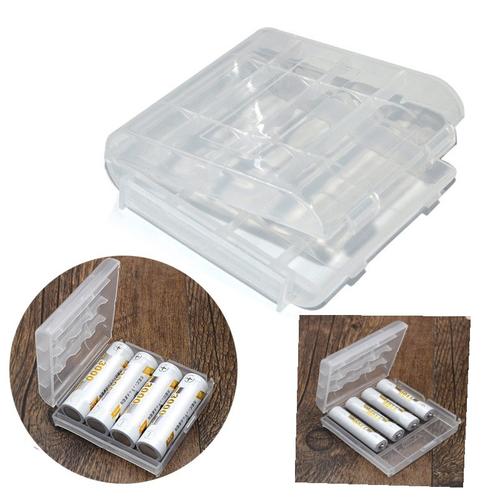 Jual Wadah Kotak penyimpanan baterai 4xAA AAA battery case holder box ...