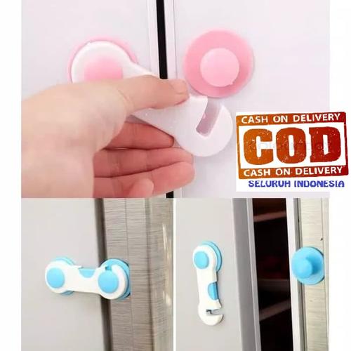 Jual SAFETY LOCK LEMARI PENGAMAN PINTU LEMARI LACI RAK DARI ANAK-ANAK ...