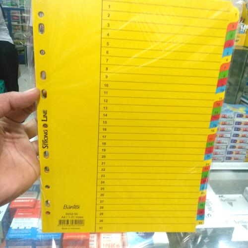 Jual DIVIDER BANTEX A4 1 - 31 6052 / pembatas kertas - Jakarta Selatan ...