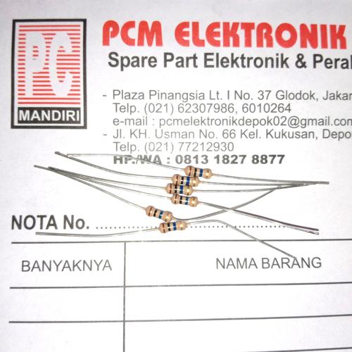 Jual Resistor 10M ohm 10 mega ohm 0.25watt 1/4w toleransi 5% - Kota ...