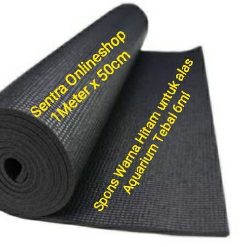 Jual Alas Aquarium ukuran 1Meter x 50cm Spons Hitam Tebal 6ml - Kab ...