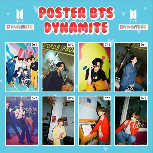 Jual POSTER BTS DYNAMITE Ver.2 RM JUNGKOOK SUGA J-HOPE V JIMIN JIN KPOP ...
