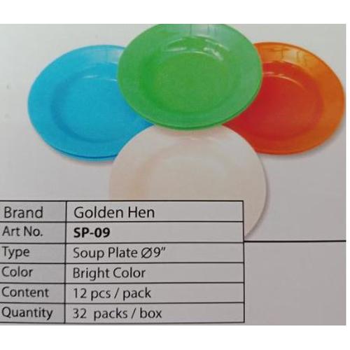 Jual Plate/ Wadah Makan/ Piring Kuah/ Piring Plastik Golden Hen SP-09 ...