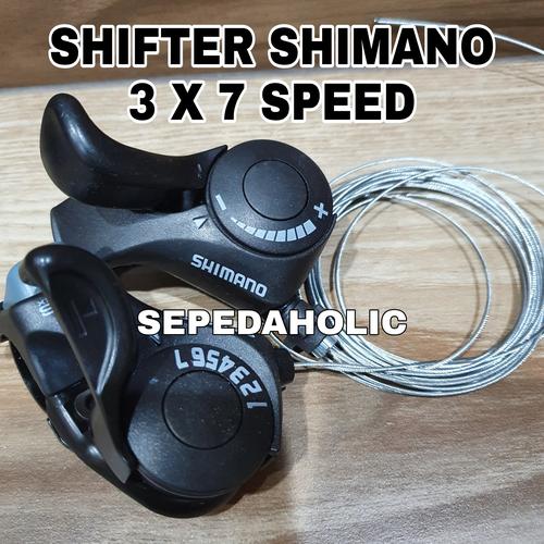 Jual Shifter Shimano 3 x 7 Speed Untuk MTB & Lipat - Kiri dan Kanan ...