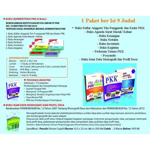 Promo Paket Form Administrasi PKK, Monografi, Posyandu &Pedoman PPK (9 ...