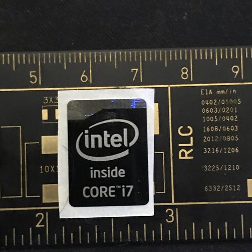 Jual Sticker stiker logo core i7 4/5th gen black ori - Kota Banjarmasin ...