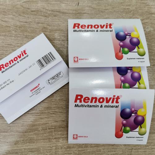 Jual Renovit Strip Multivitamin & Mineral 4 kaplet - Kab. Bogor - Meda ...