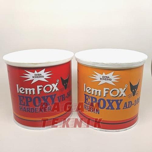 Jual Lem Fox Epoxy 2 Komponen Resin AD 102 Hardener VR 503 1.5 kg ...