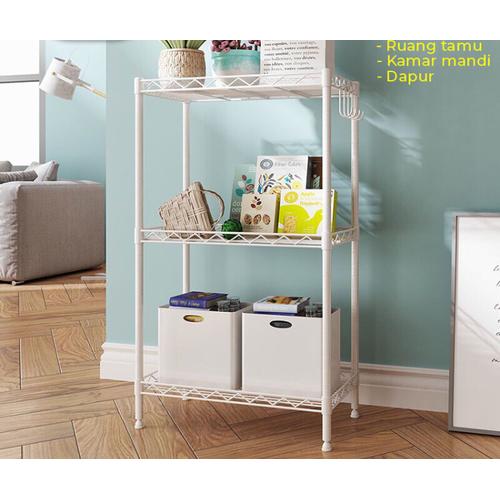 Jual Rak dapur 3 susun / Rak ruangan serbaguna / Rak susun besi ...