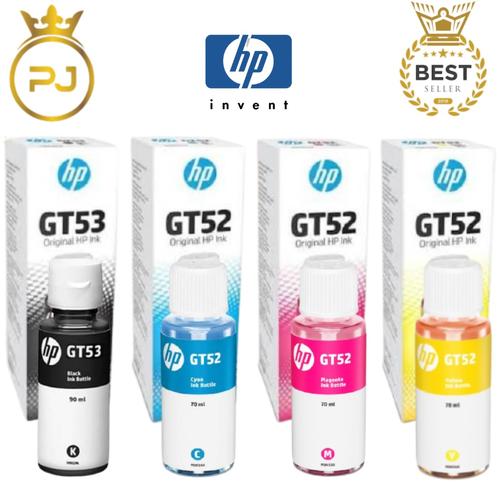 Jual tinta hp gt53 gt52 gt52 gt52 satu set 4 warna original - 1 set 4 ...