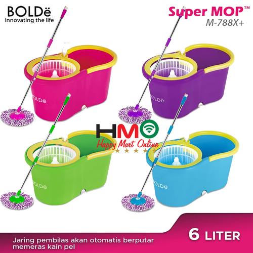 Jual Alat Pel Lantai Bolde Super Mop M-788X+ Alat Pel Putar Otomastis ...