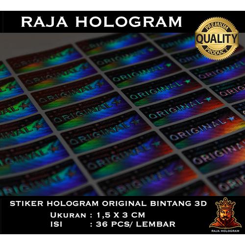 Jual STIKER HOLOGRAM ORIGINAL BINTANG RUSAK TAWON 3D STICKER SEGEL ...