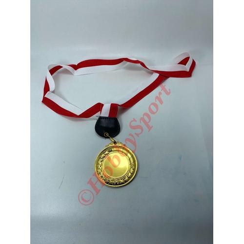 Jual Medali Logam Mendali Besi Emas Perak Perunggu Eceran Tali Merah ...